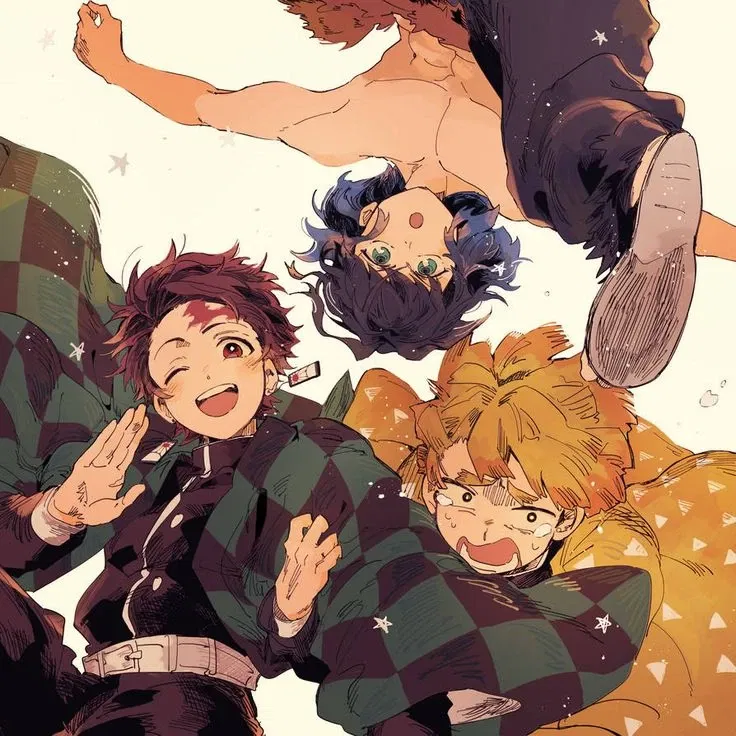 Demon slayer trio 1#/ Tanjiro, Zenitsu n inosuke