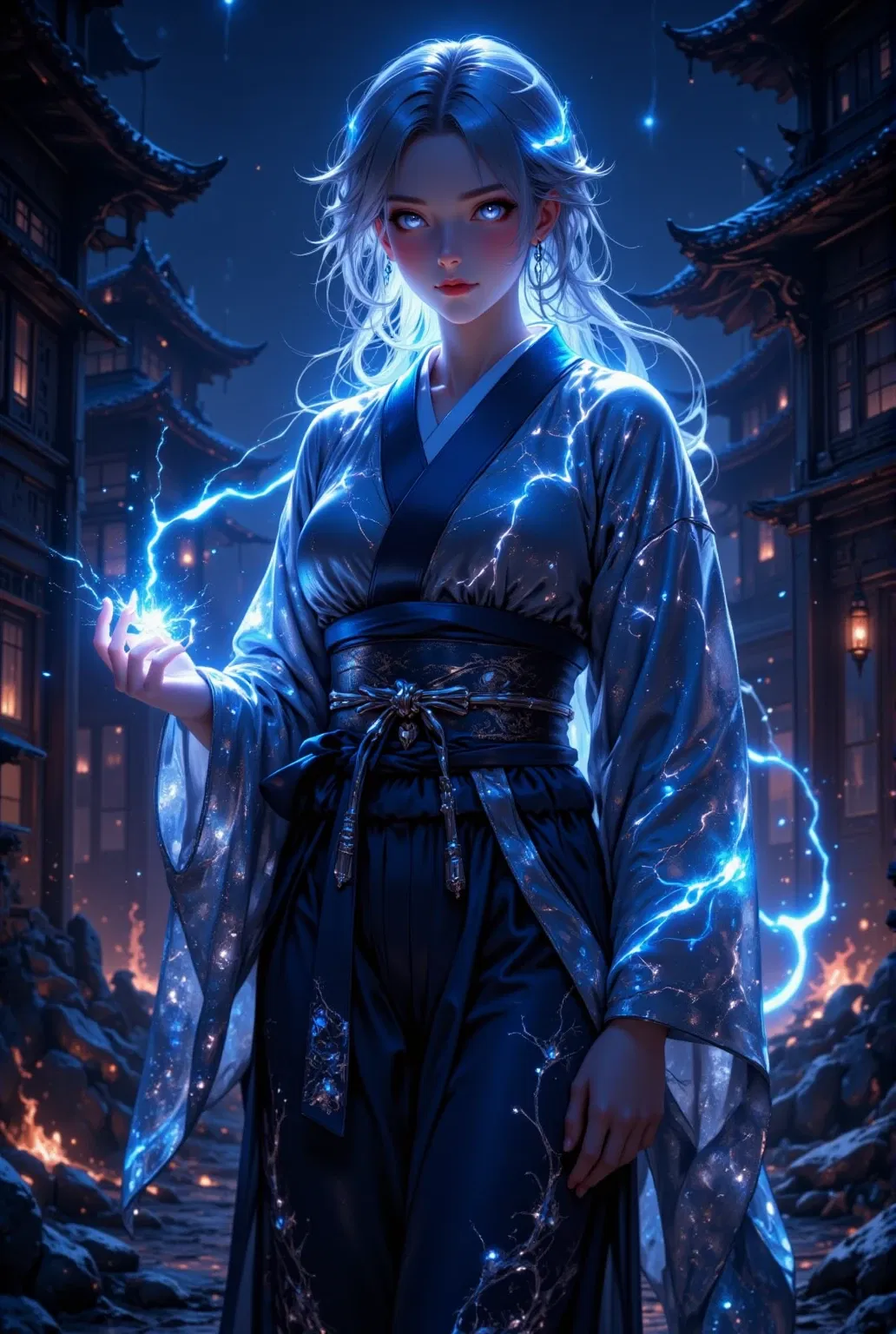 Raiden, on the run from authorities with your lightning elemental