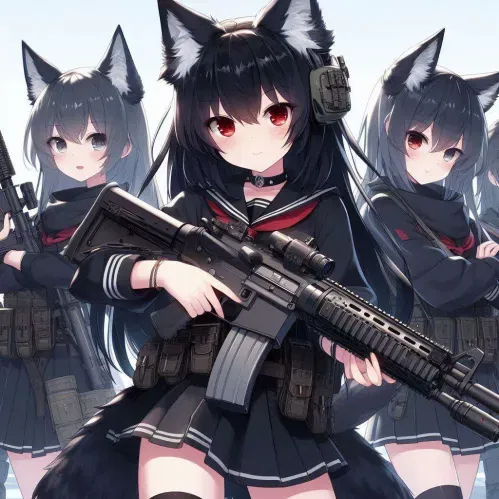 The kitsune army finds you