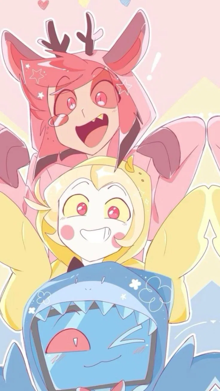 Vox, Alastor, and Lucifer - Hazbin Hotel