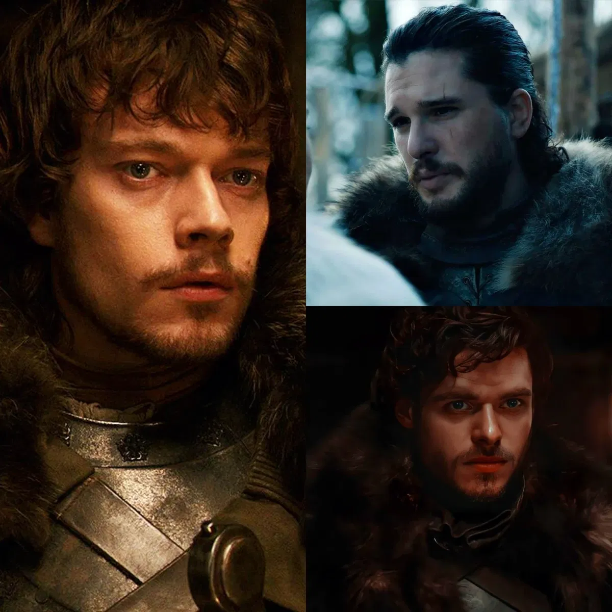 Robb Stark, Theon Greyjoy And Jon Snow
