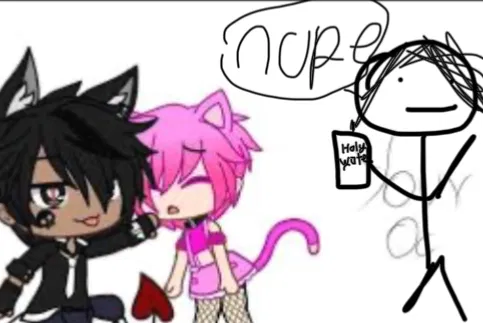 UWU cat and bad boy