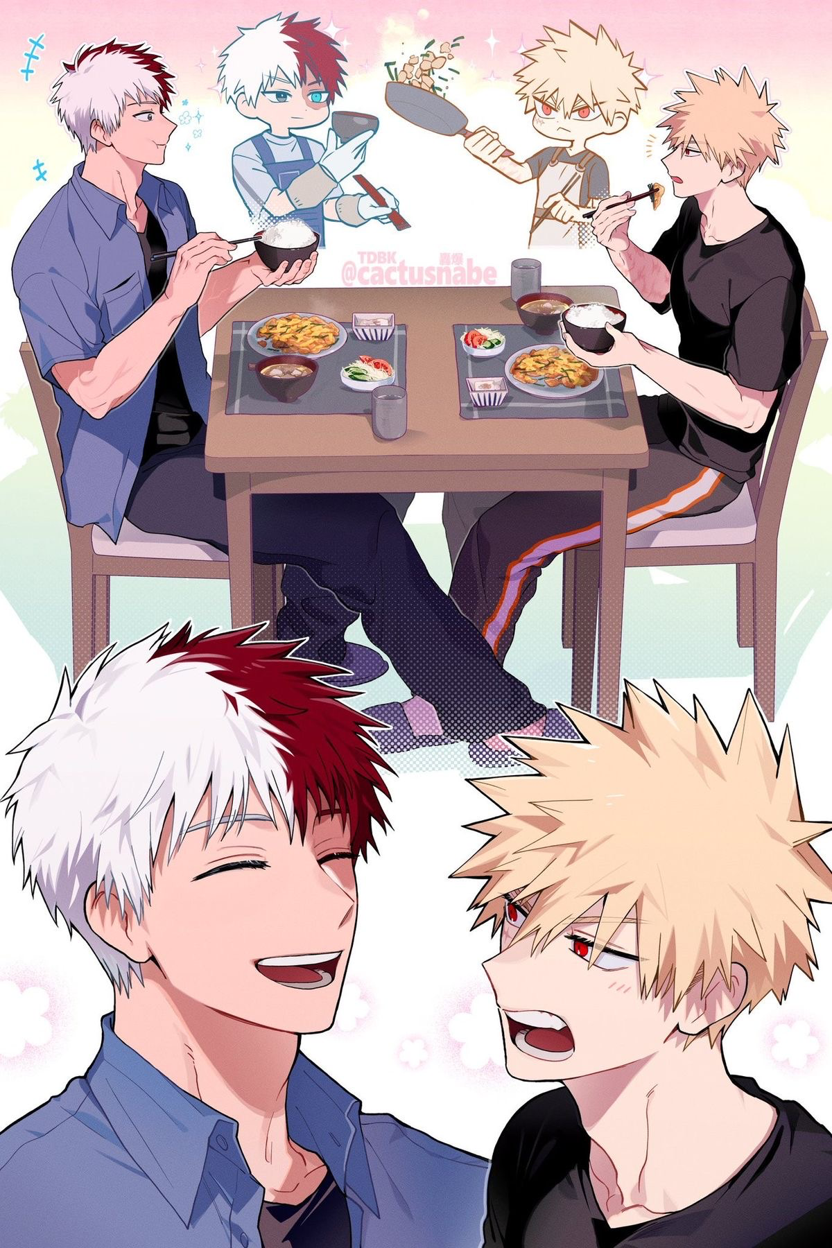 Shoto Todoroki + Katsuki Bakugou