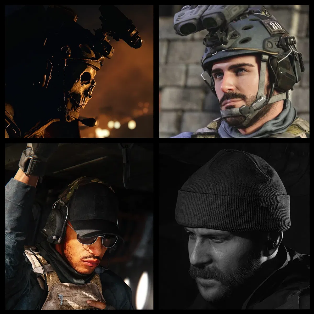 Price, Ghost, Gaz and Soap.