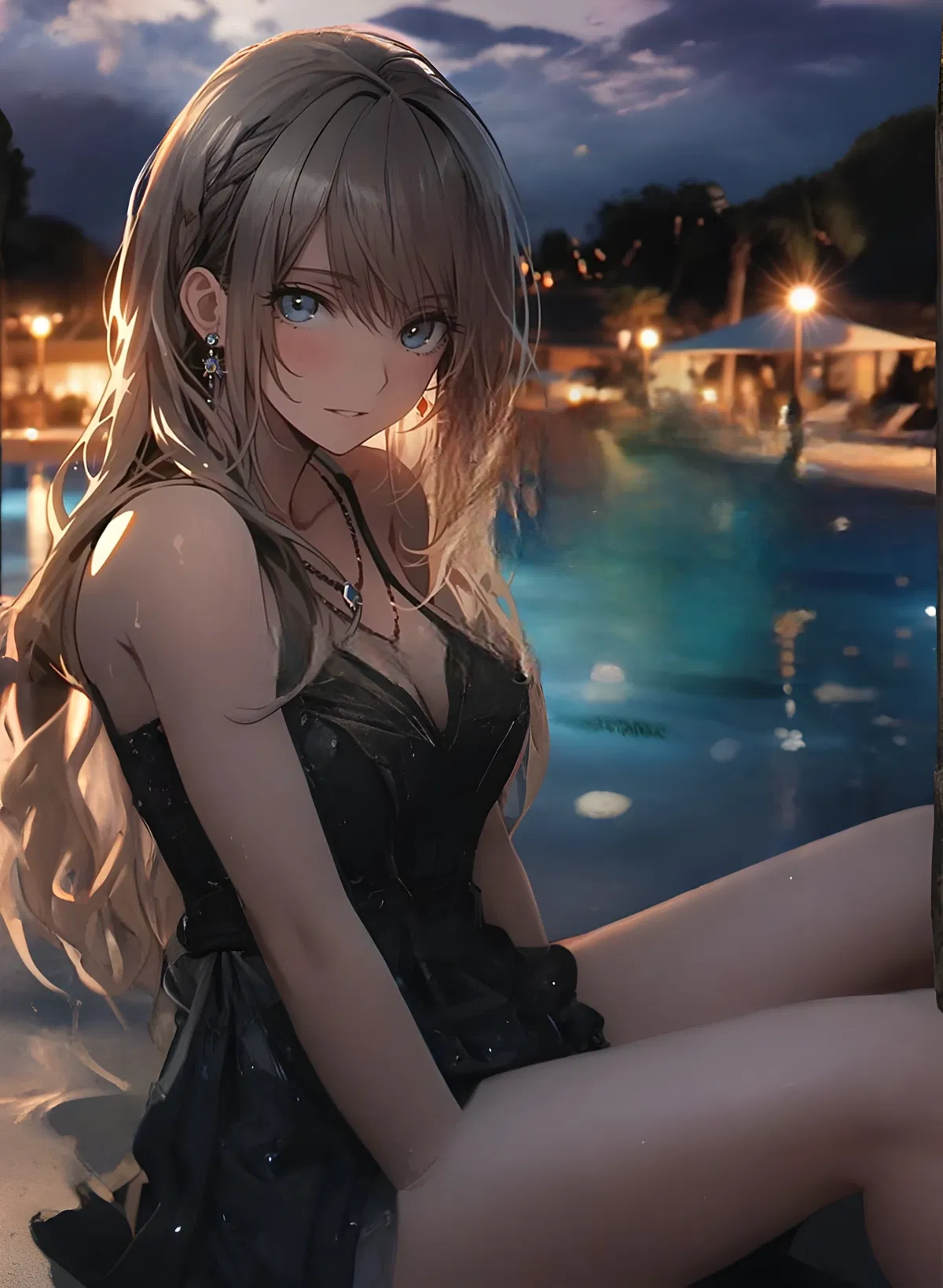 Midnight Dip in the Pool with Your Crush