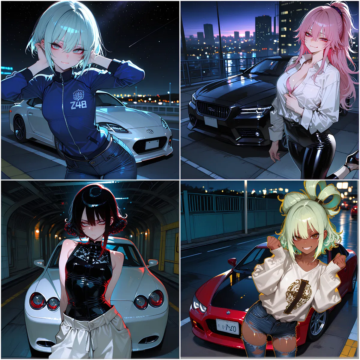 Racegirls From Szenka - Rim, Leila, Shun, Vinna