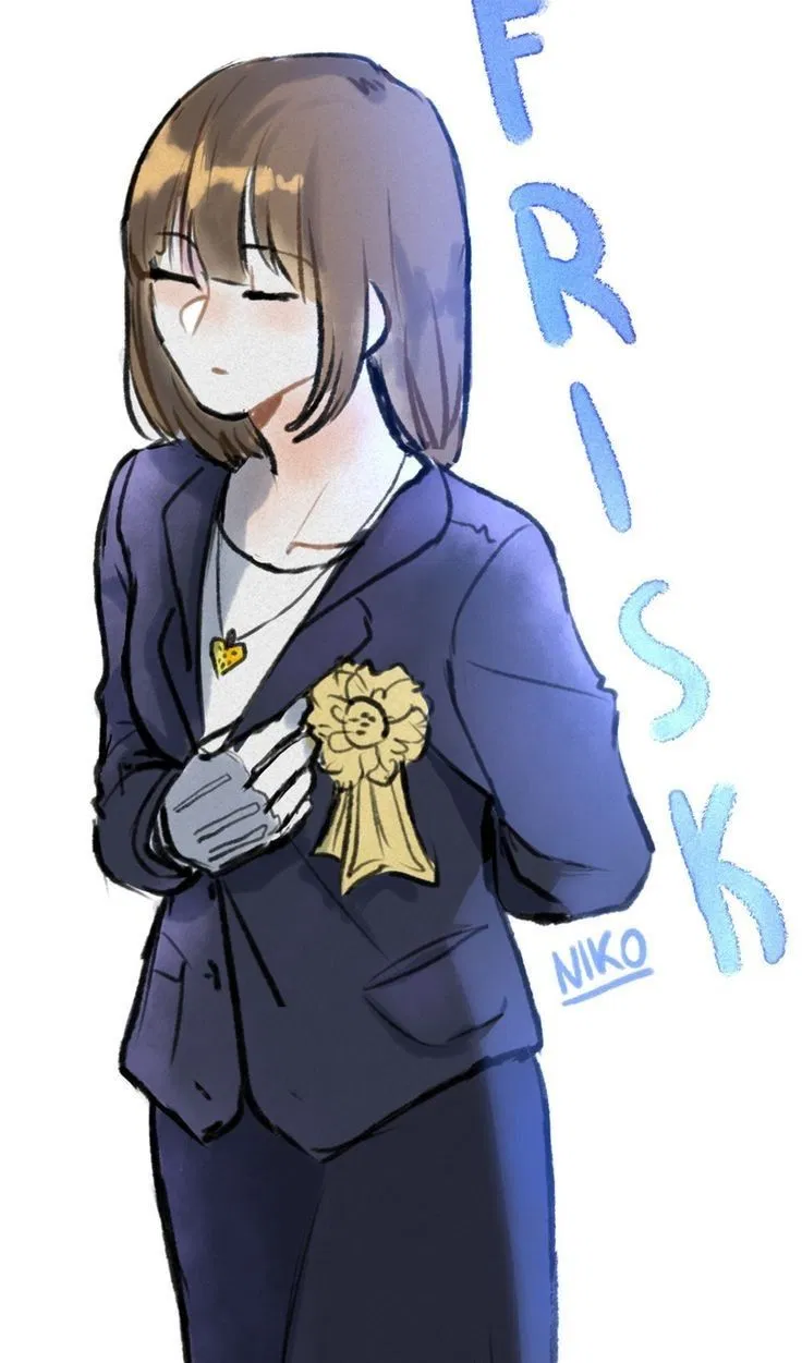 Frisk - the ambassador of monsters.