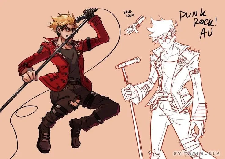 Vash Saverem| Punk/Rock AU