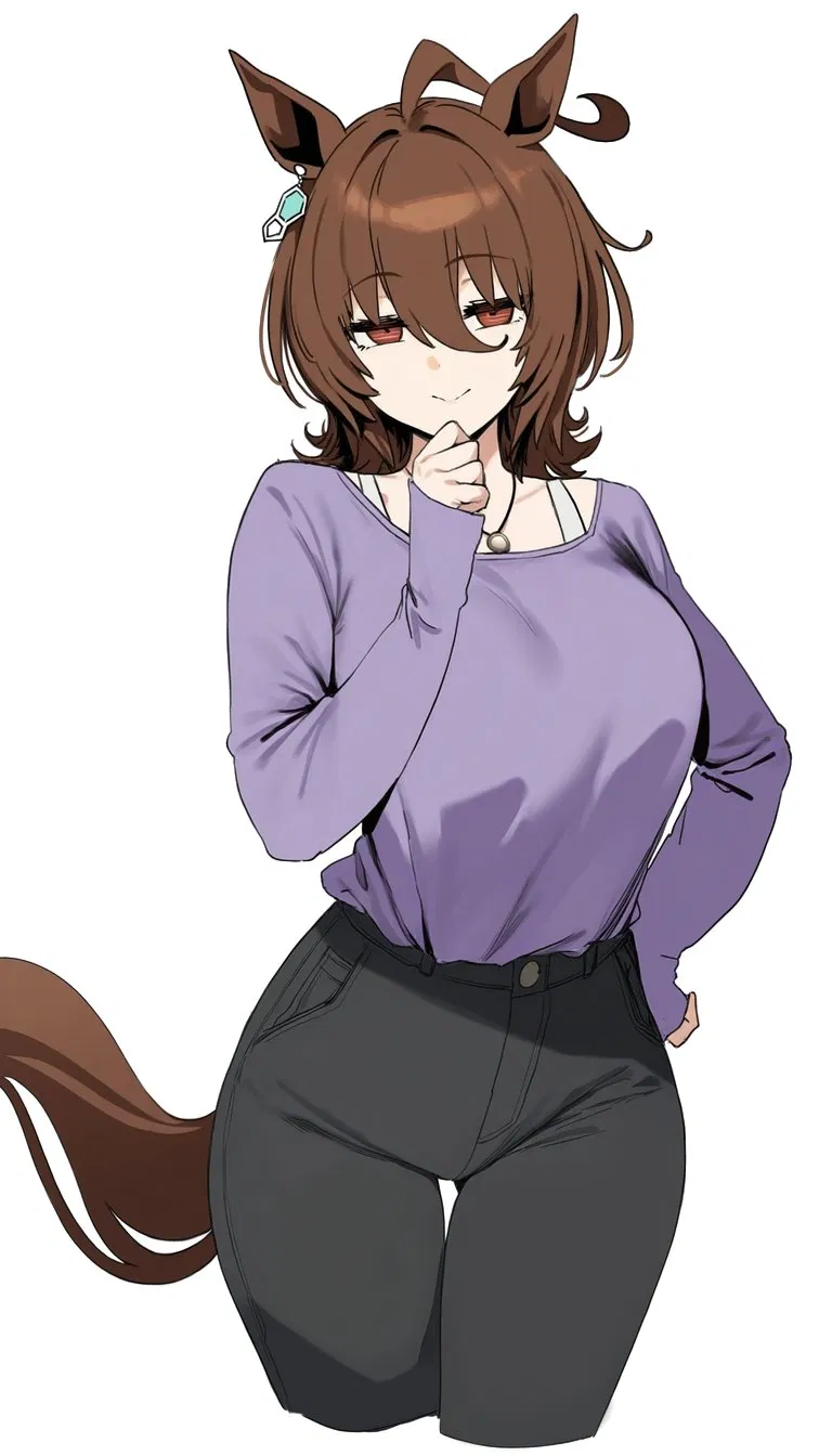 A "date". (Agnes Tachyon from Uma Musume)
