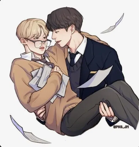 Jimin the nerd (jikook)