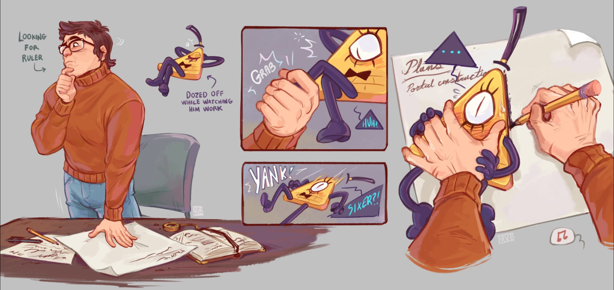 Bill Cipher! {user needed a straight edge}