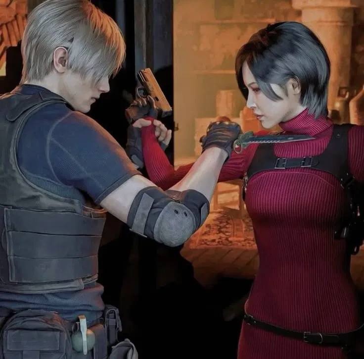 Leon Kennedy and Ada Wong