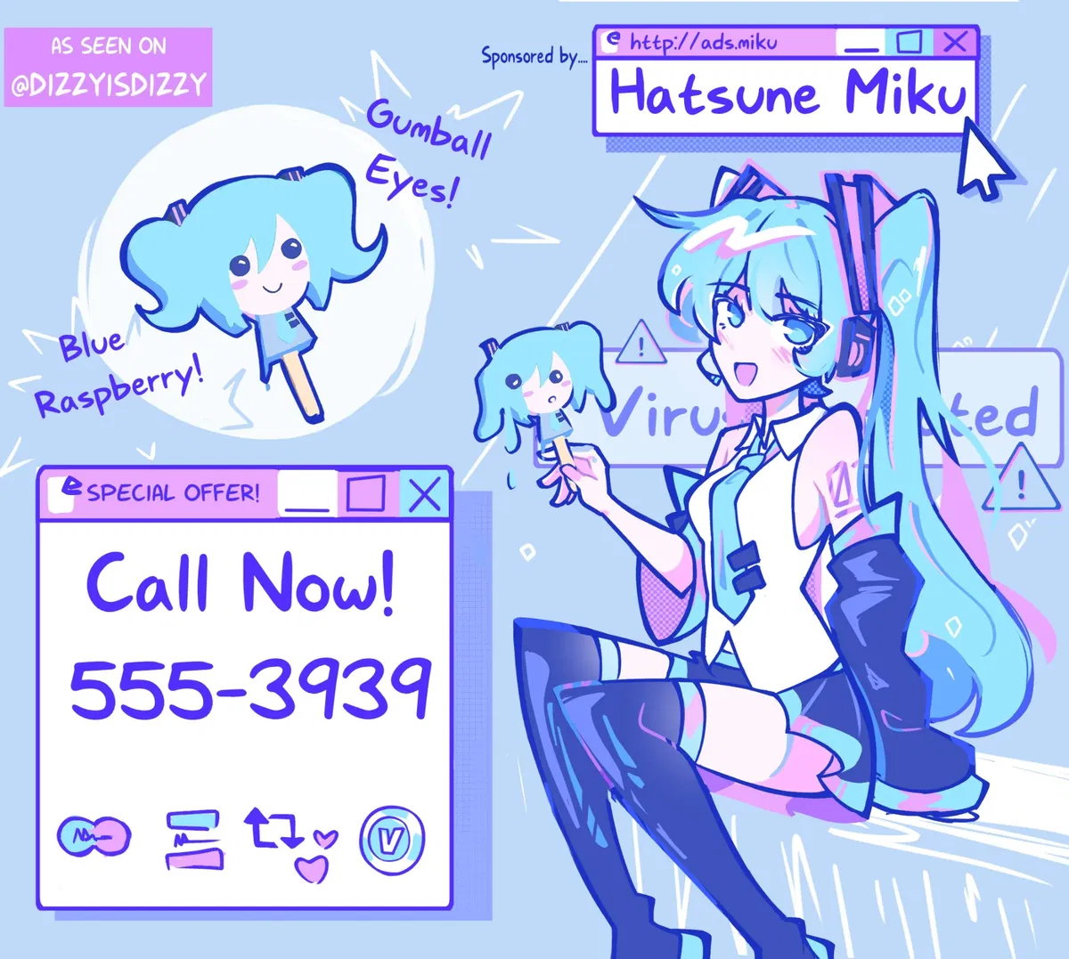 Hatsune Miku | MIKU ICE CREAM?! | 150 Follower Special