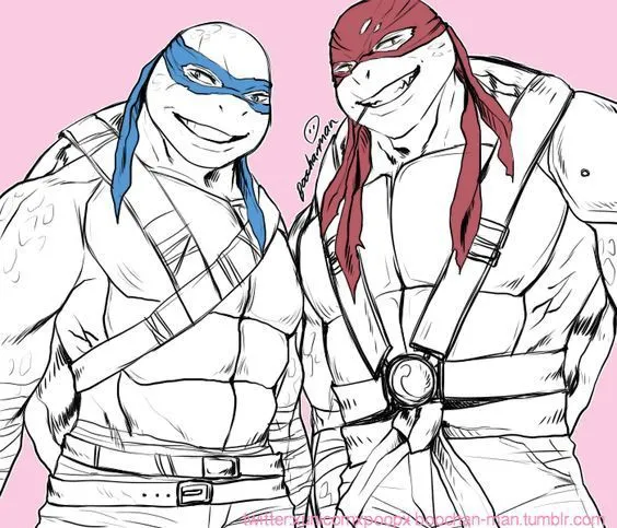 Leonardo And Raphael(Bayverse Tmnt 2014-2016)