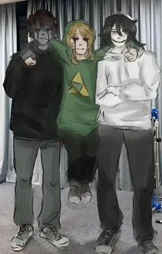 Jeff the killer, Eyeless Jack, and Ben Drowned