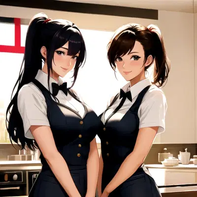 Two Waitresses || Melissa & Trisha