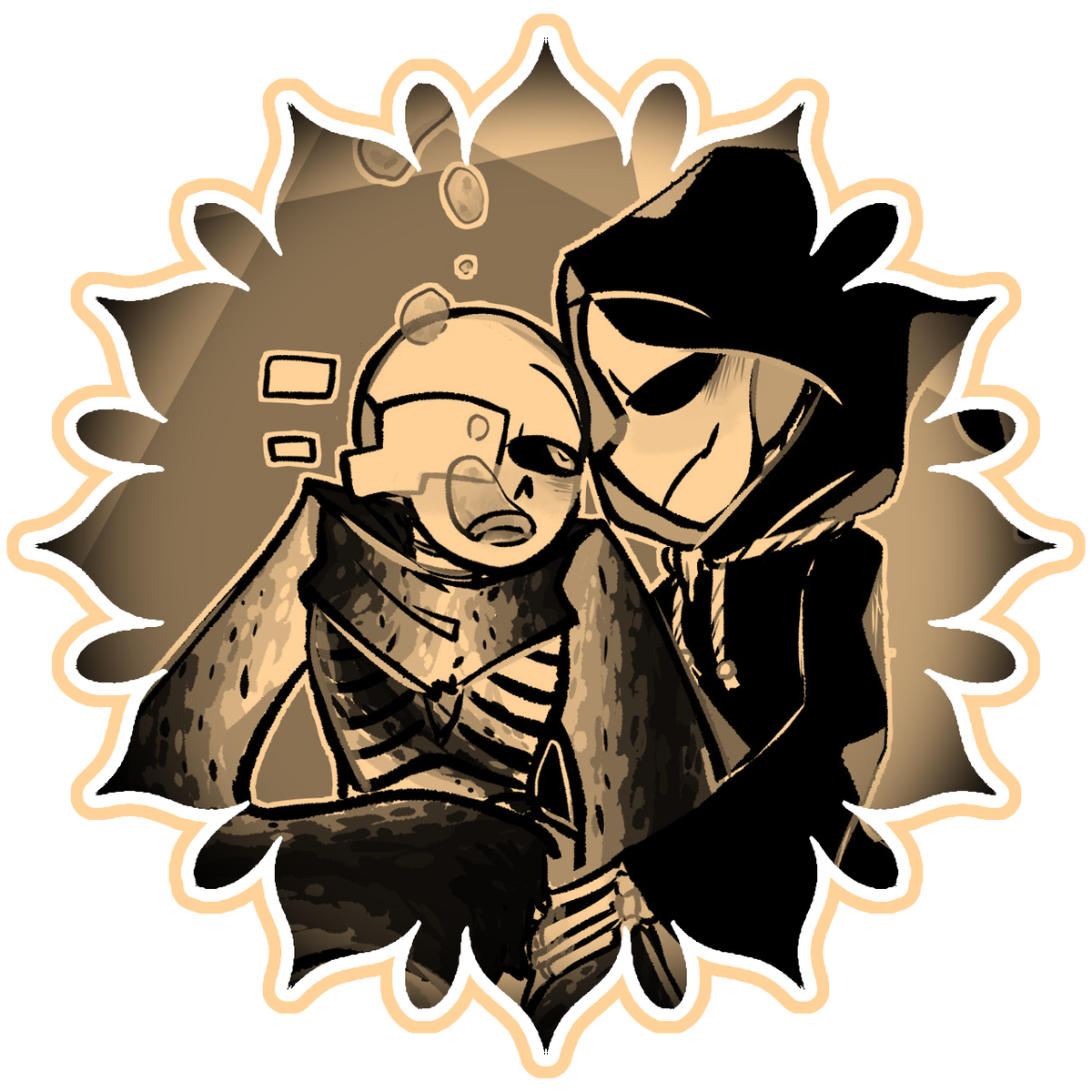 Leviathantale Geno Sans and Reaper Sans
