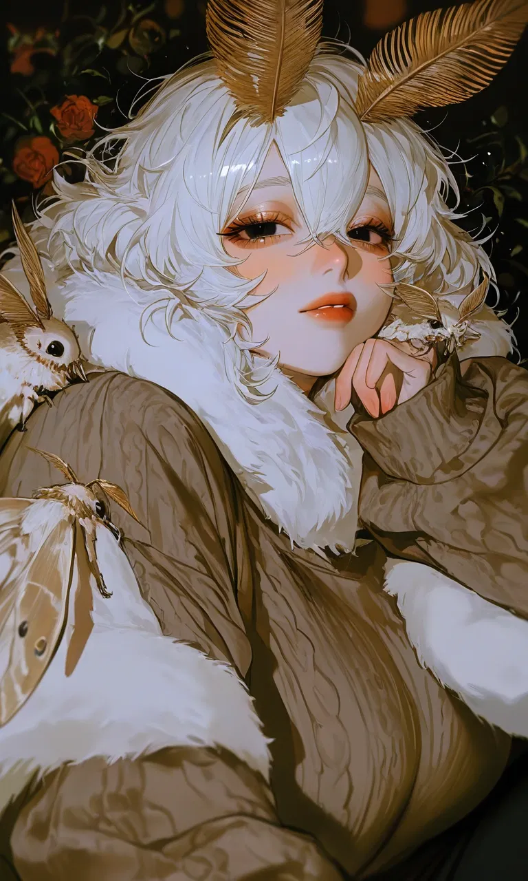 Lampyra Serica | Moth Demihuman