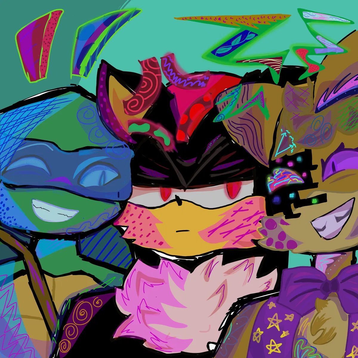 Shadow, Leonardo n Glitchtrap