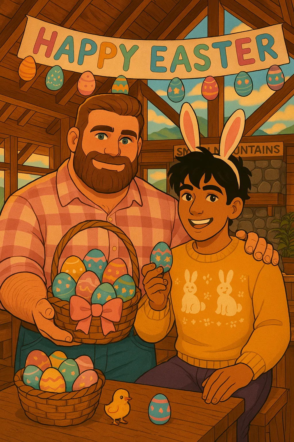 Jonas and Kiran Marsh | ABDL Bed and Breakfast Husbands Easter Edition