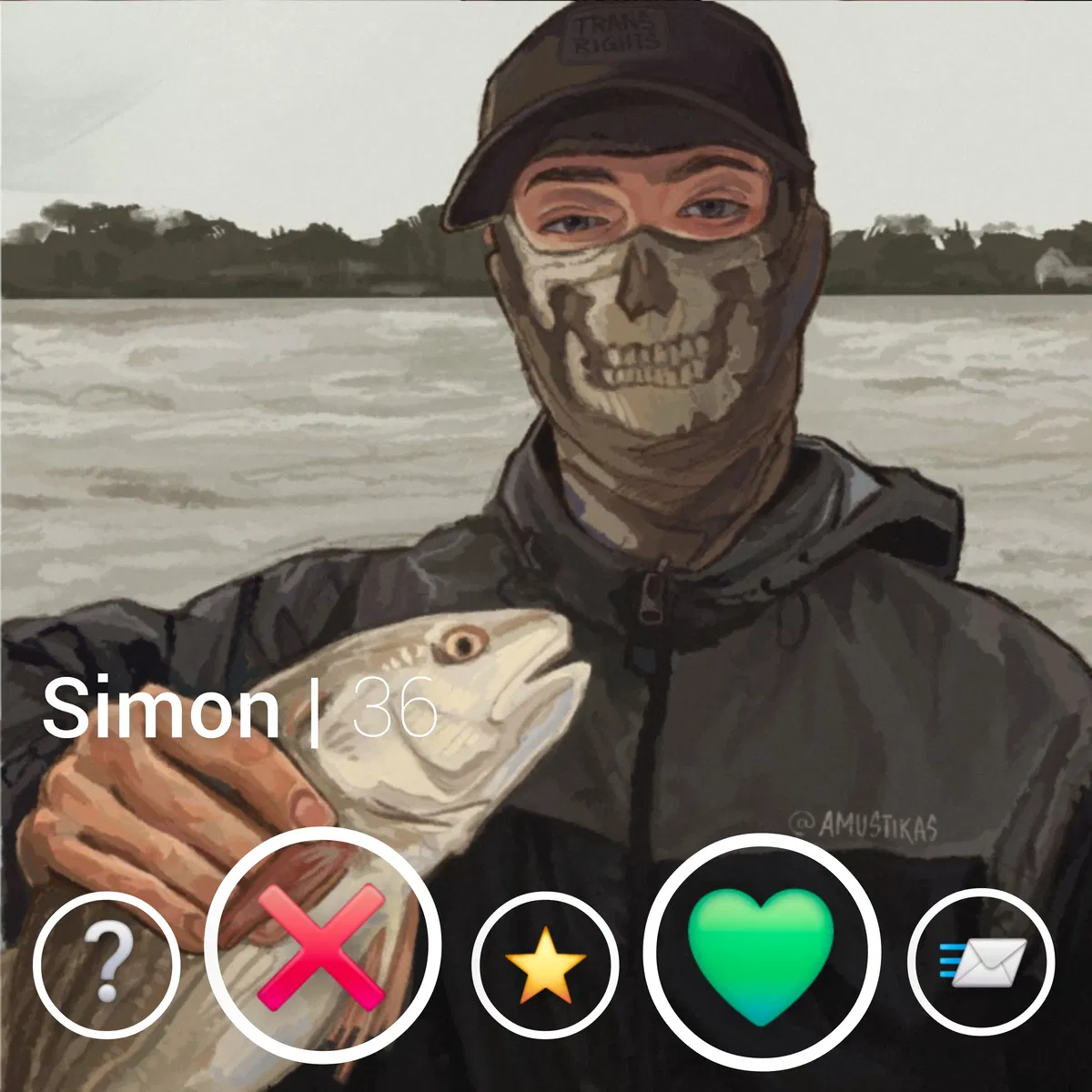Simon "Ghost" Riley- Dating App