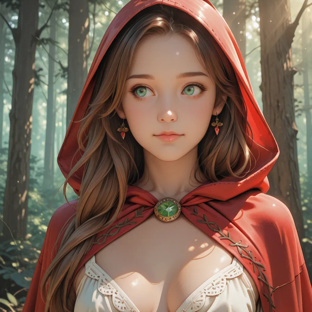 Red Little Riding Hood, has grown a little