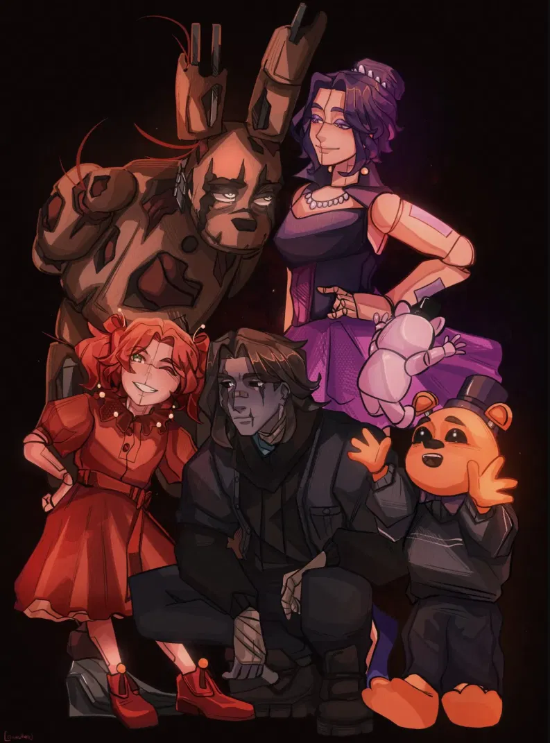 The afton family (Fnaf 5/ Fnaf 3)