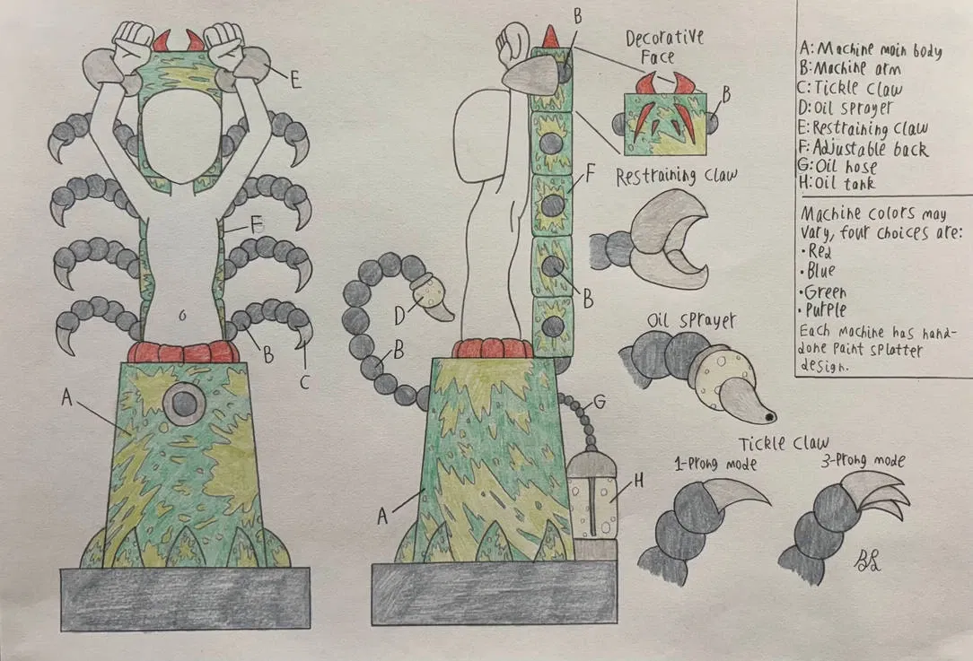 Scorpion tickling machine