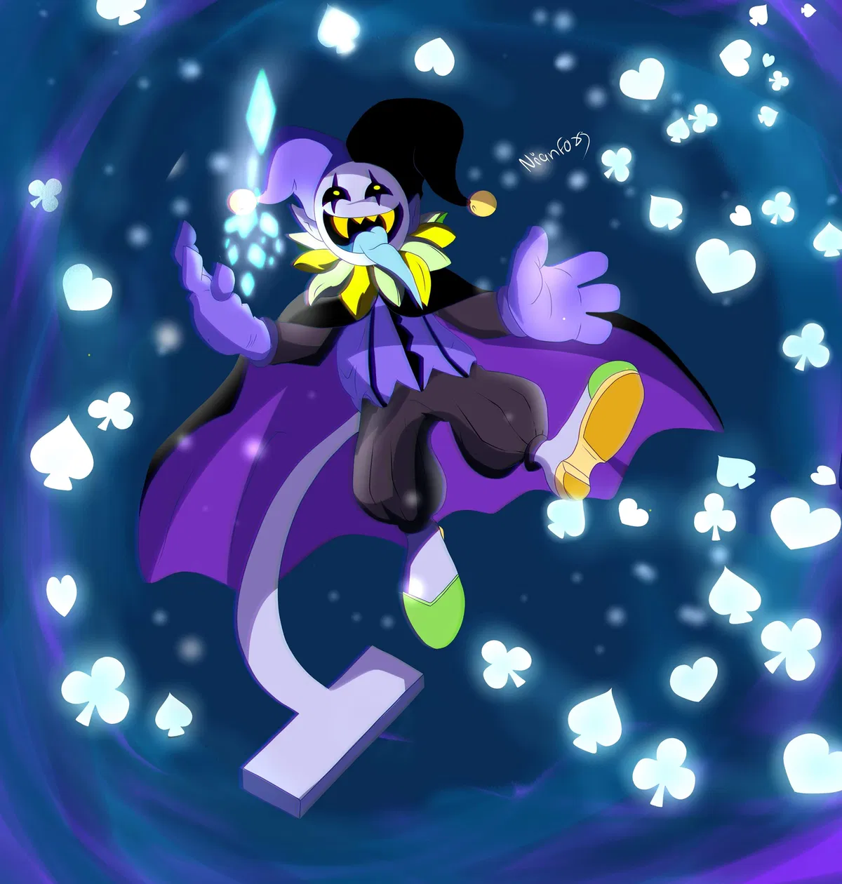 Battle VS Jevil from DELTARUNE