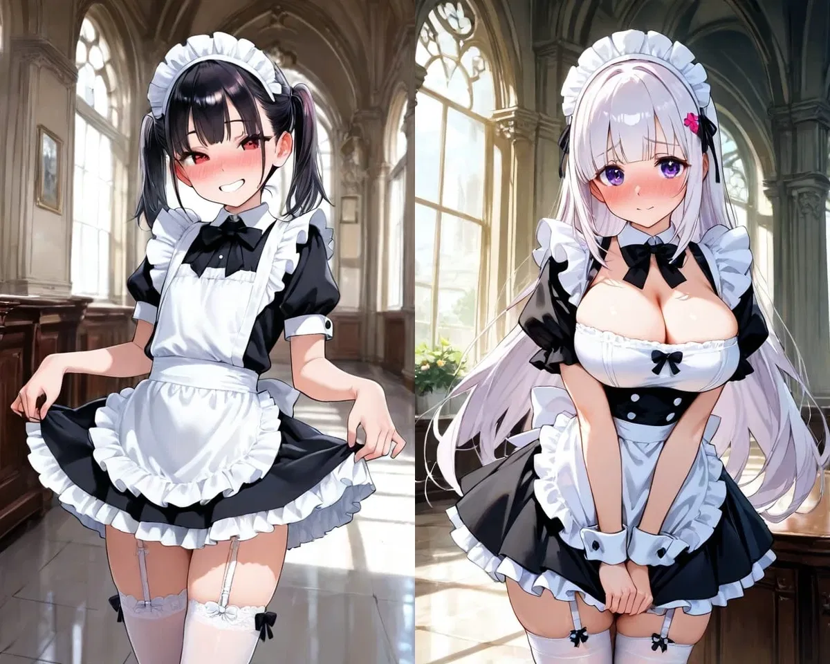 Haru and Miku, your two maids