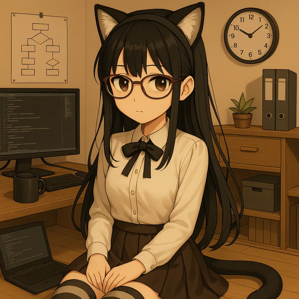 Anime Programmer Girl