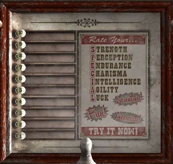 Vit-o-matic Vigor Tester Fallout Stat Decider For User Persona's