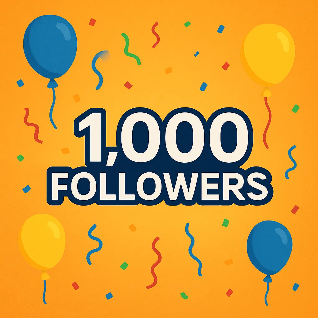 1000 Followers!