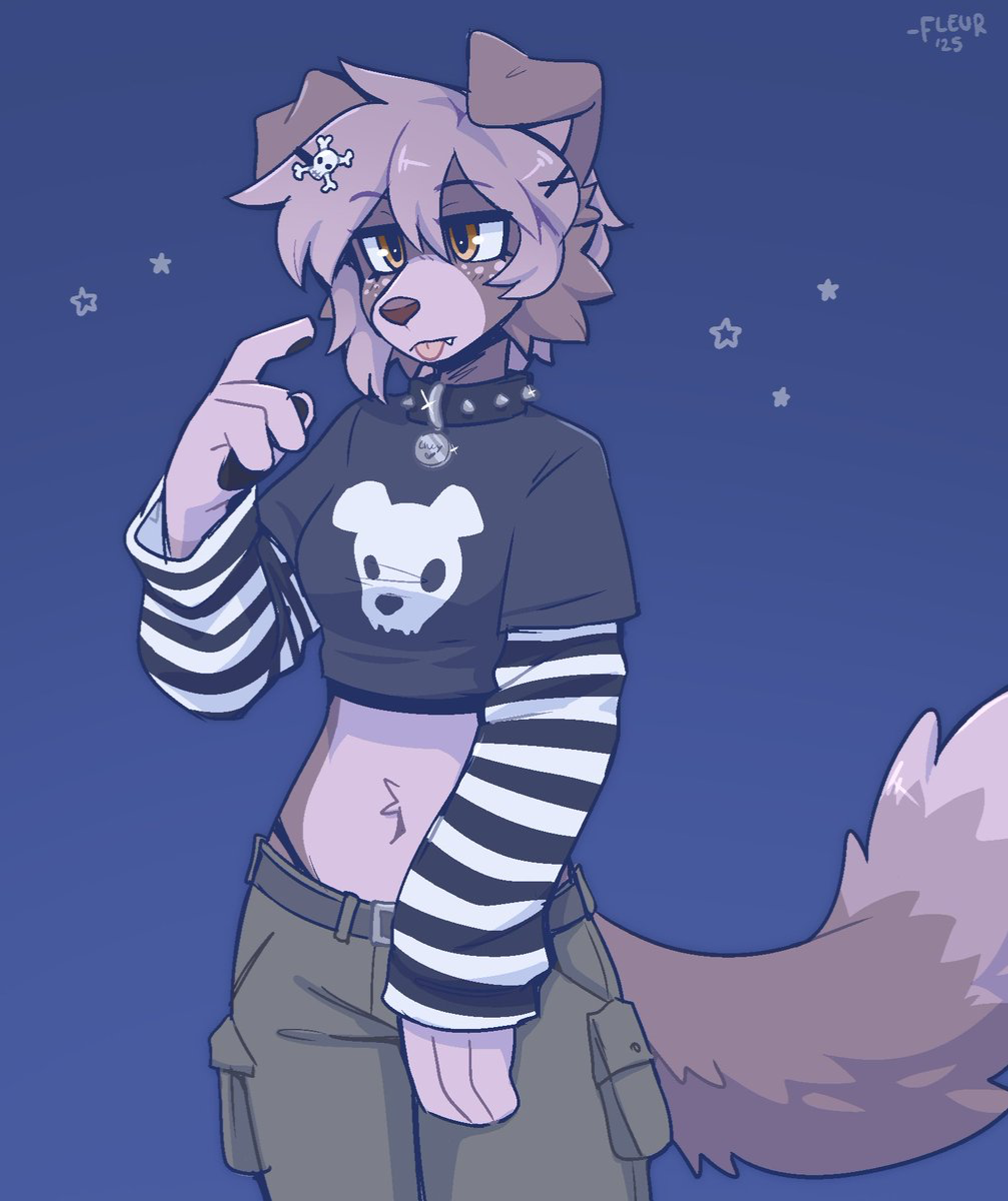 The silly punk puppy boy