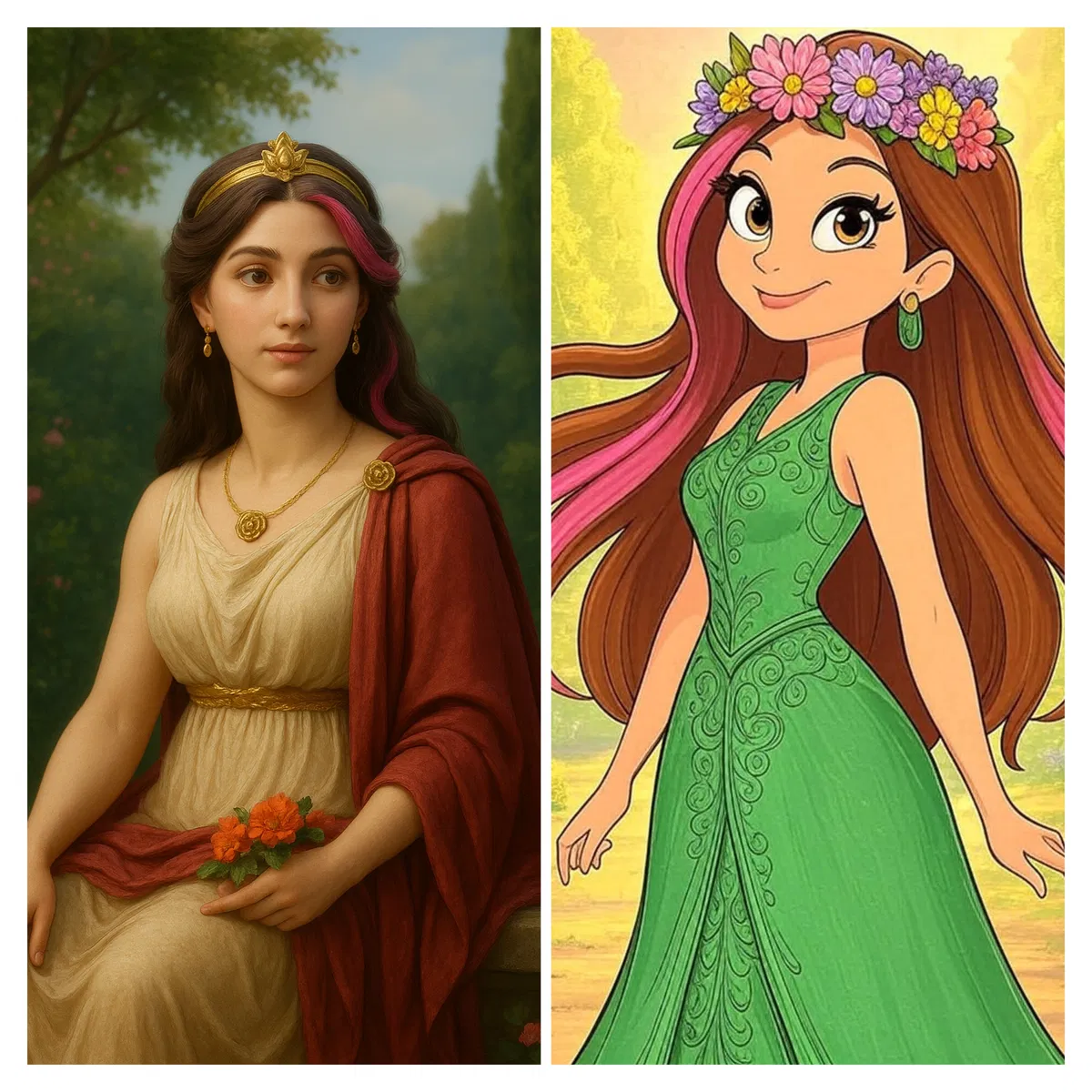 The queen of the underworld Persephone