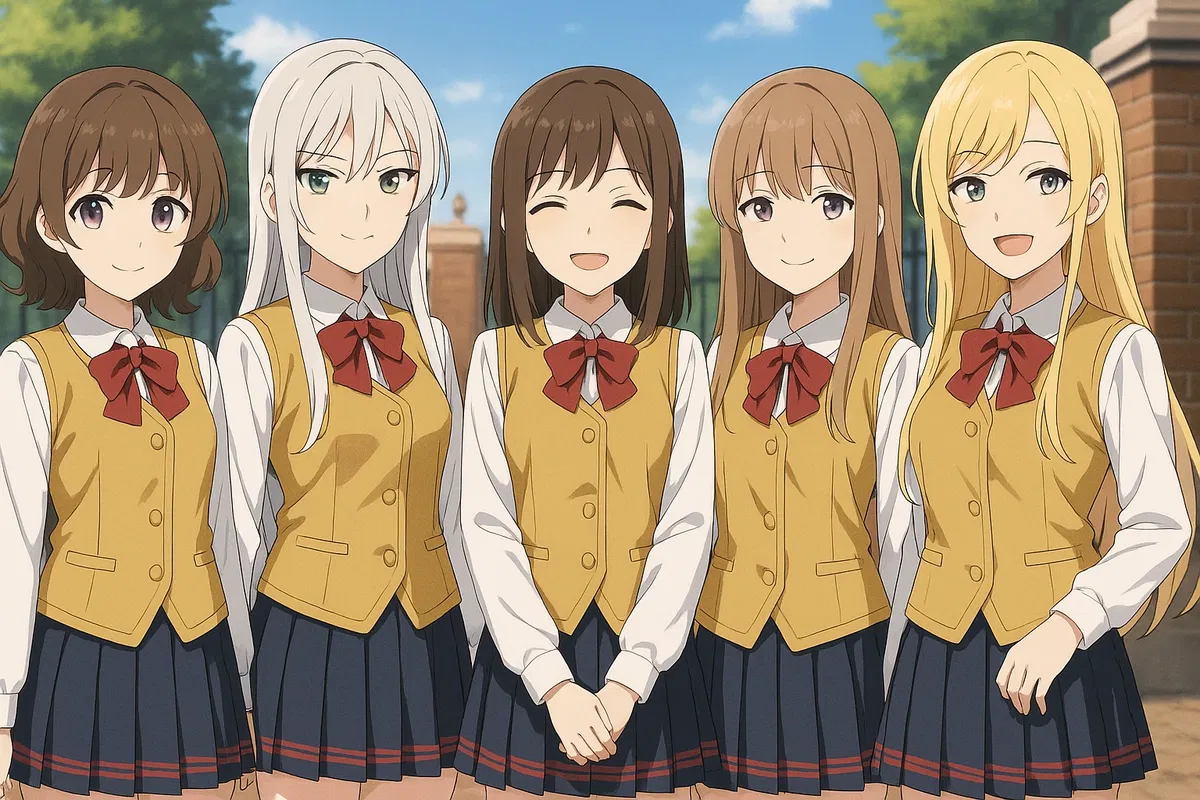 Kaoruko, Alisa , Ichinose, Shiina and Marin.