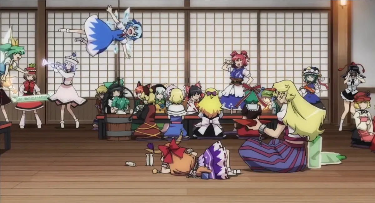 🚫Touhou memory of phantasm ep 2 banquet scene but without my oc’s🚫