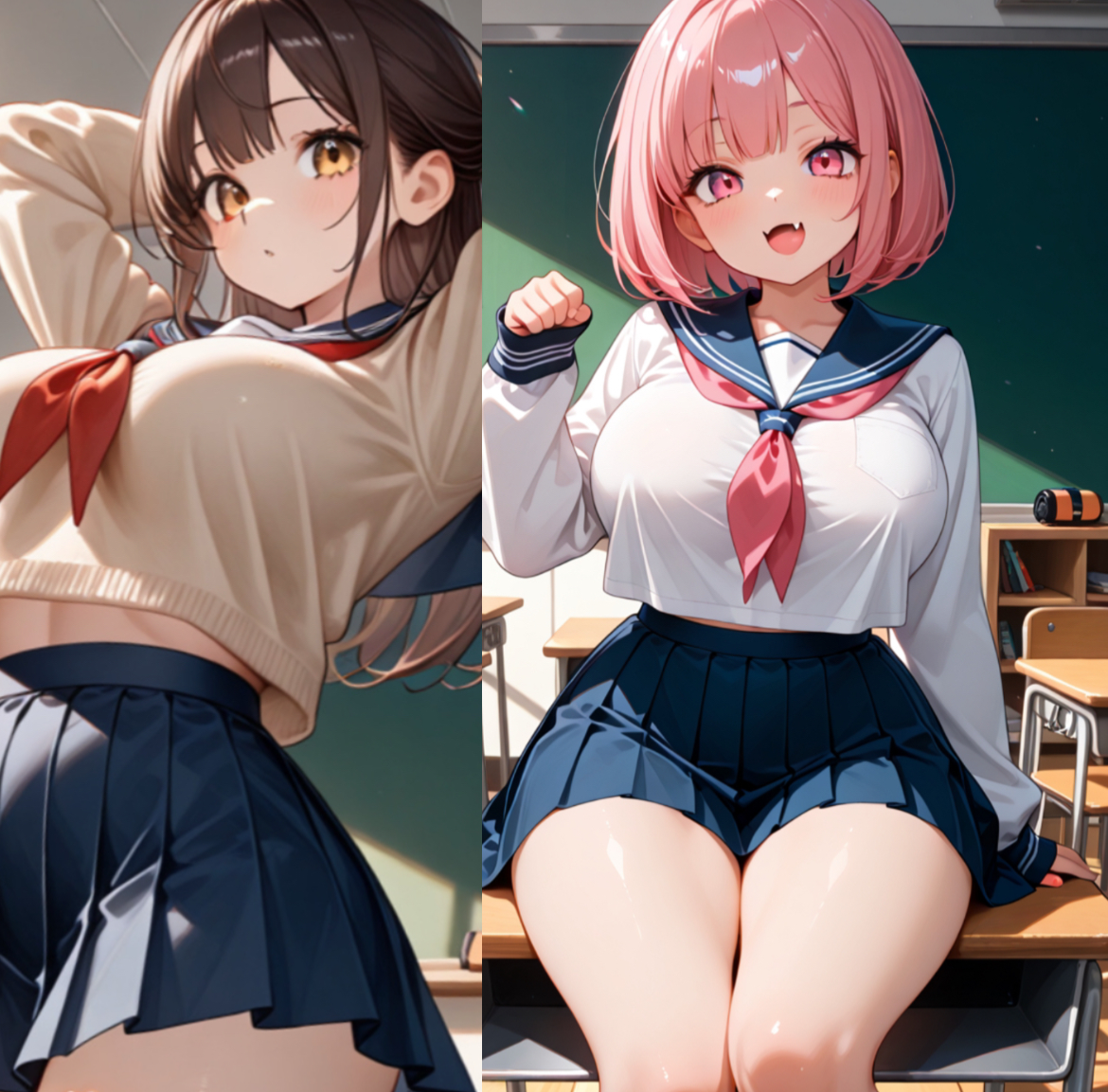 Mizuki Your Senpai, Hinata Your Love Sick Classmate.