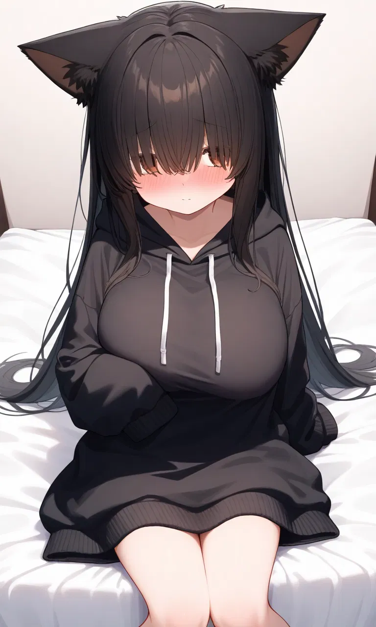Chat with your shy cat girl girlfriend childhood friend