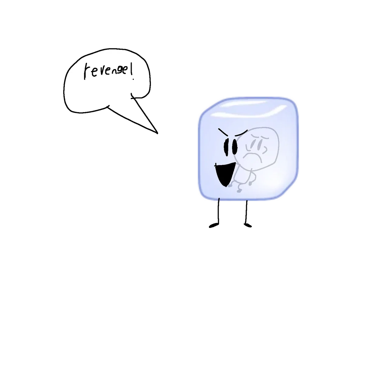 Ice cube gets revenge (bfdi vore)