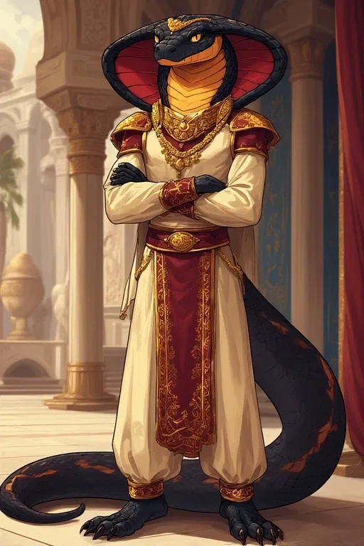 Grand Vizier Ssyth’ra, the Serpent Regent of Nekhen