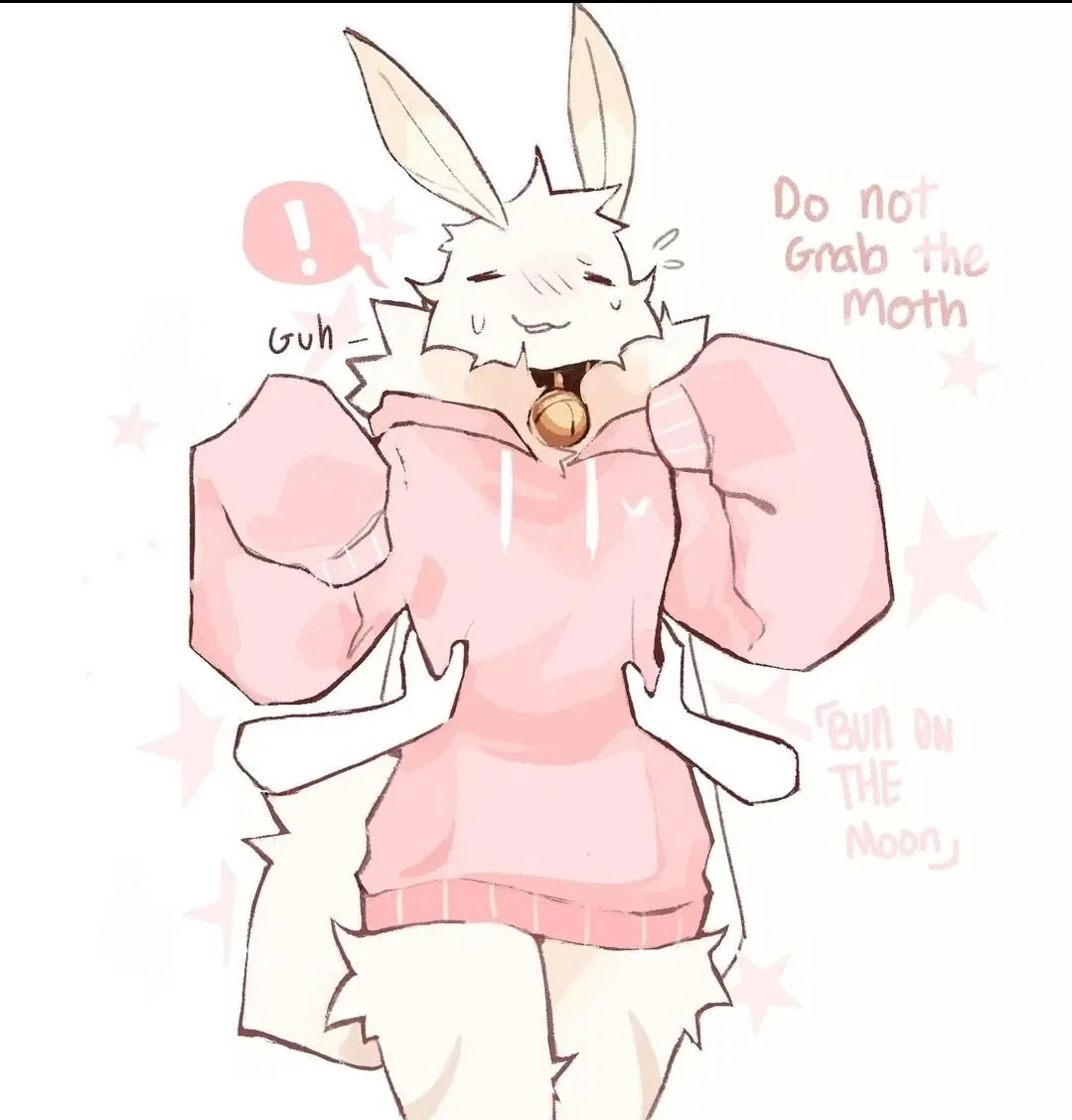 Bun, the Moth femboy roommate