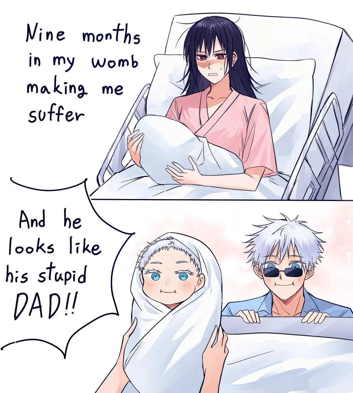 Gojo Satoru + Utahime Lori {Your parents}