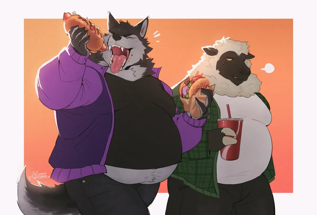Fat Furry Wolf & Sheep