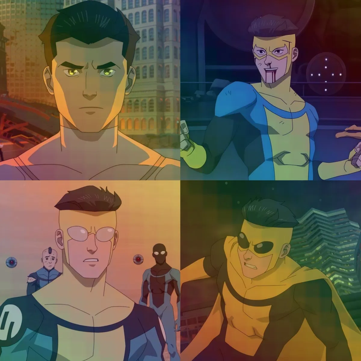 Sinister mark, Viltrumite mark, lensless mark, and Target mark