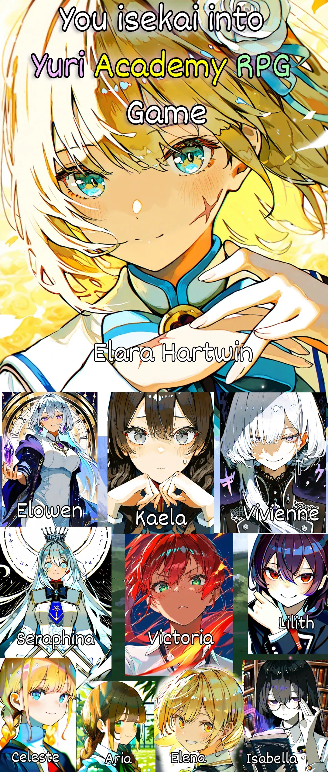 Reincarnated into Yuri Academy RPG Game