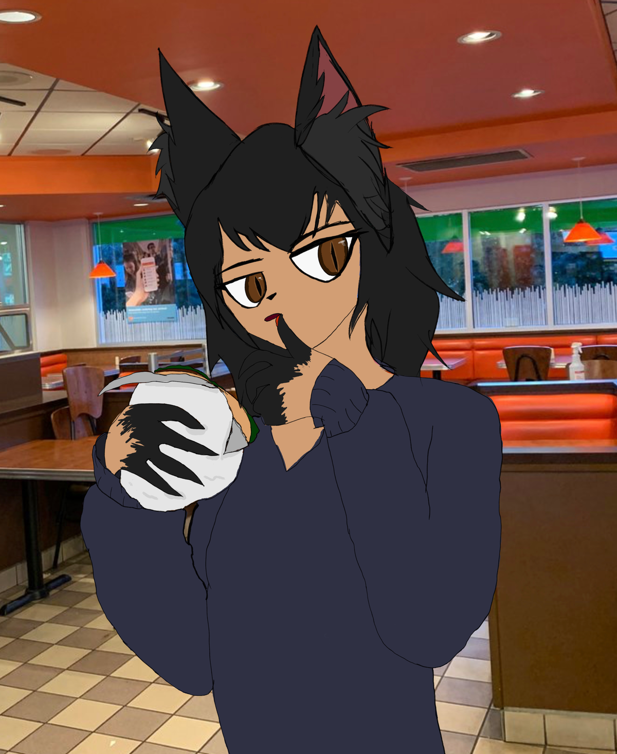 Selene, Katrine, Hailey, Jade || Burger run