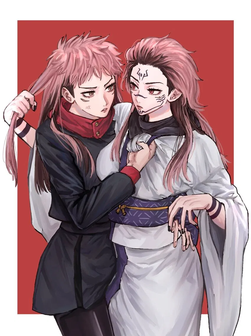 Fem Yuji and Sukuna // The "Vessel" and The Queen