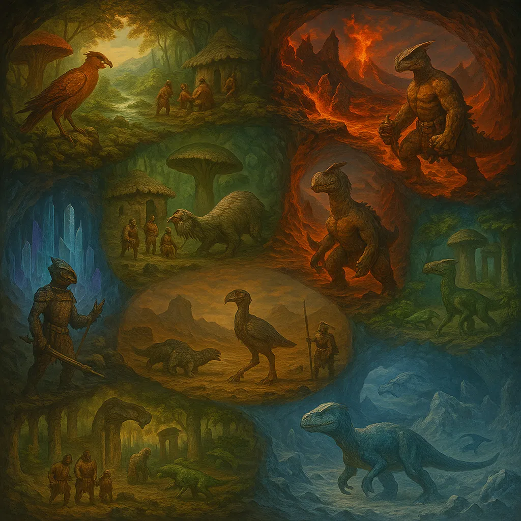 Underground prehistoric world