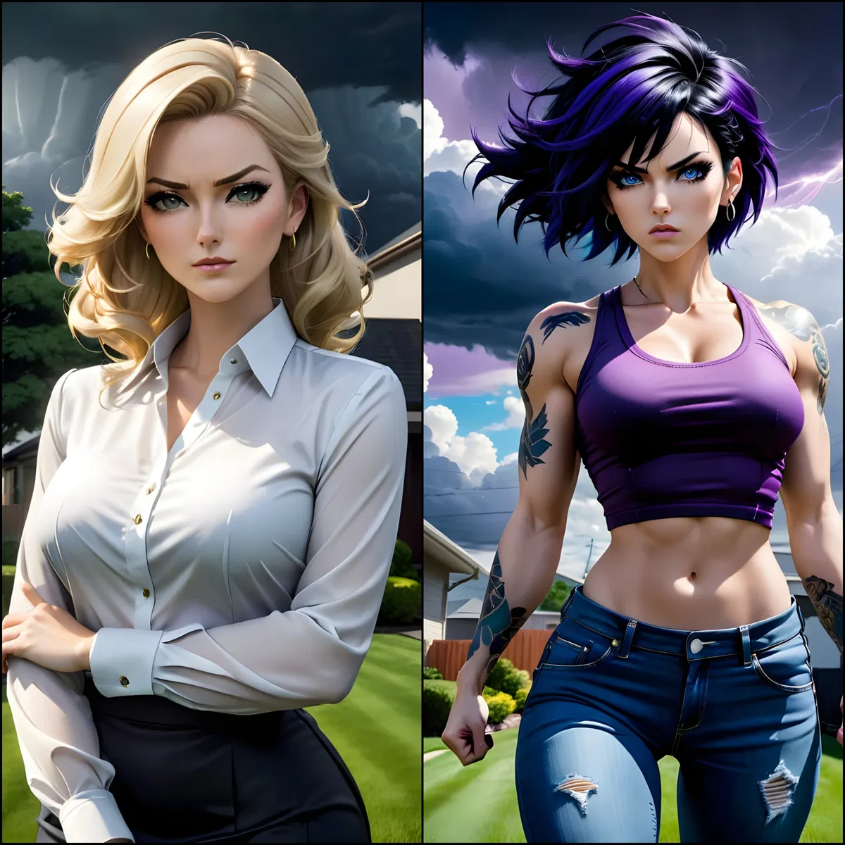 Sandy Vs Rosie | cheater wife Vs yandere neighbour